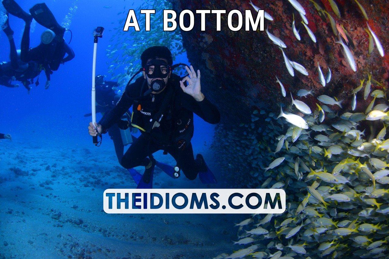 at bottom meaning, origin, example, sentence, history