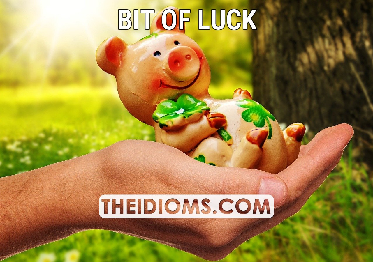 bit of luck meaning, origin, example, sentence, history