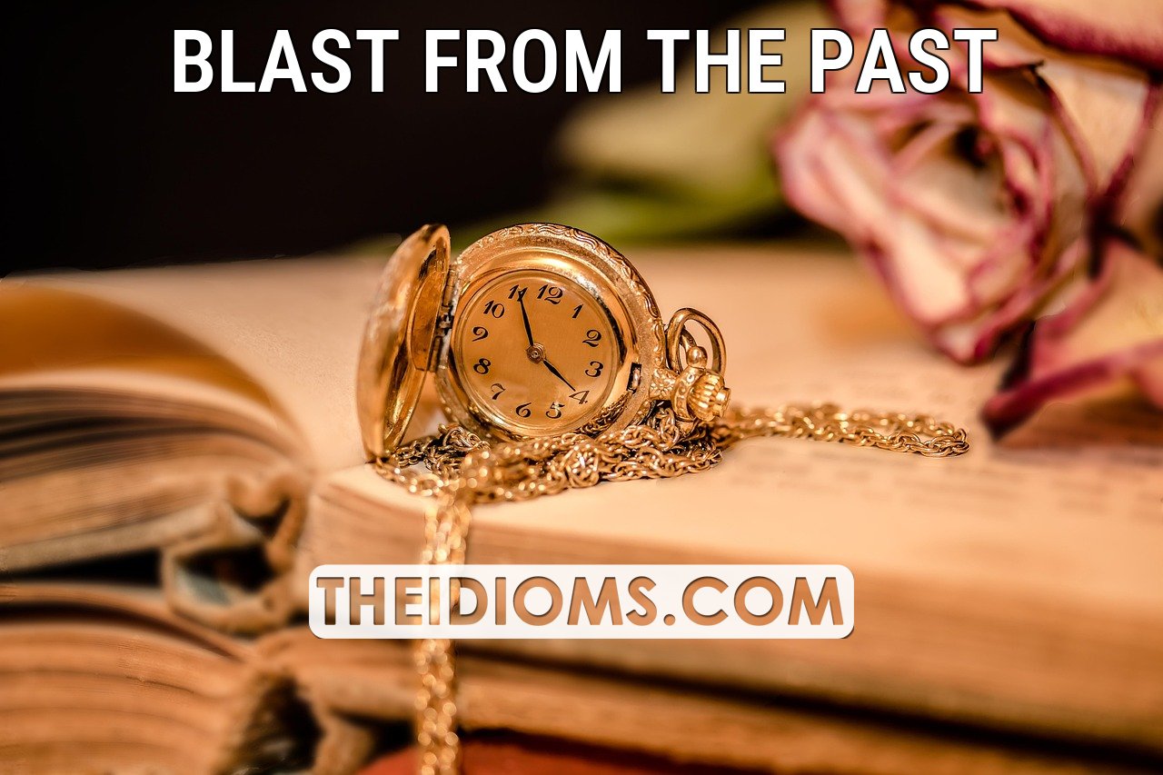blast from the past meaning, origin, example, sentence, history