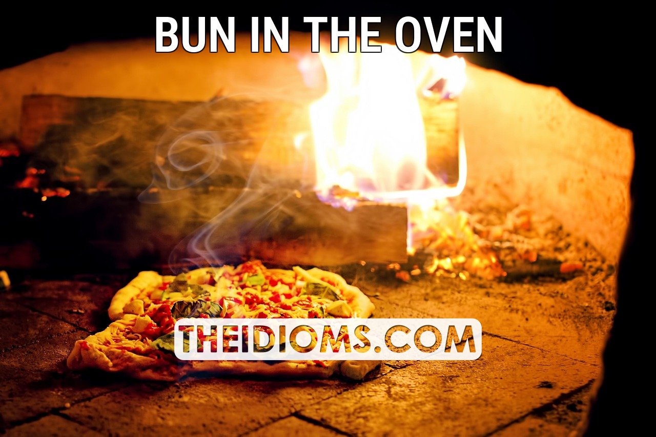 bun in the oven meaning, origin, example, sentence, history