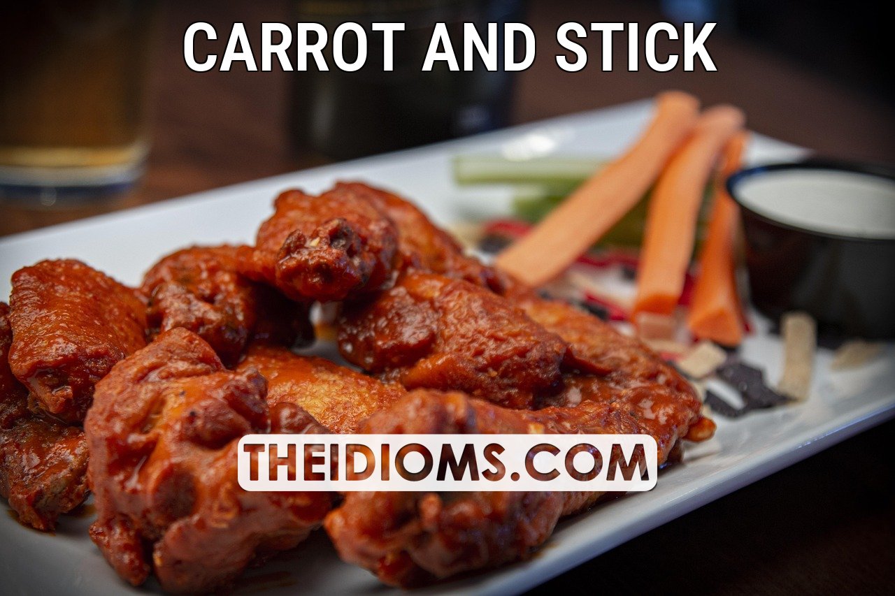 carrot and stick meaning, origin, example, sentence, history