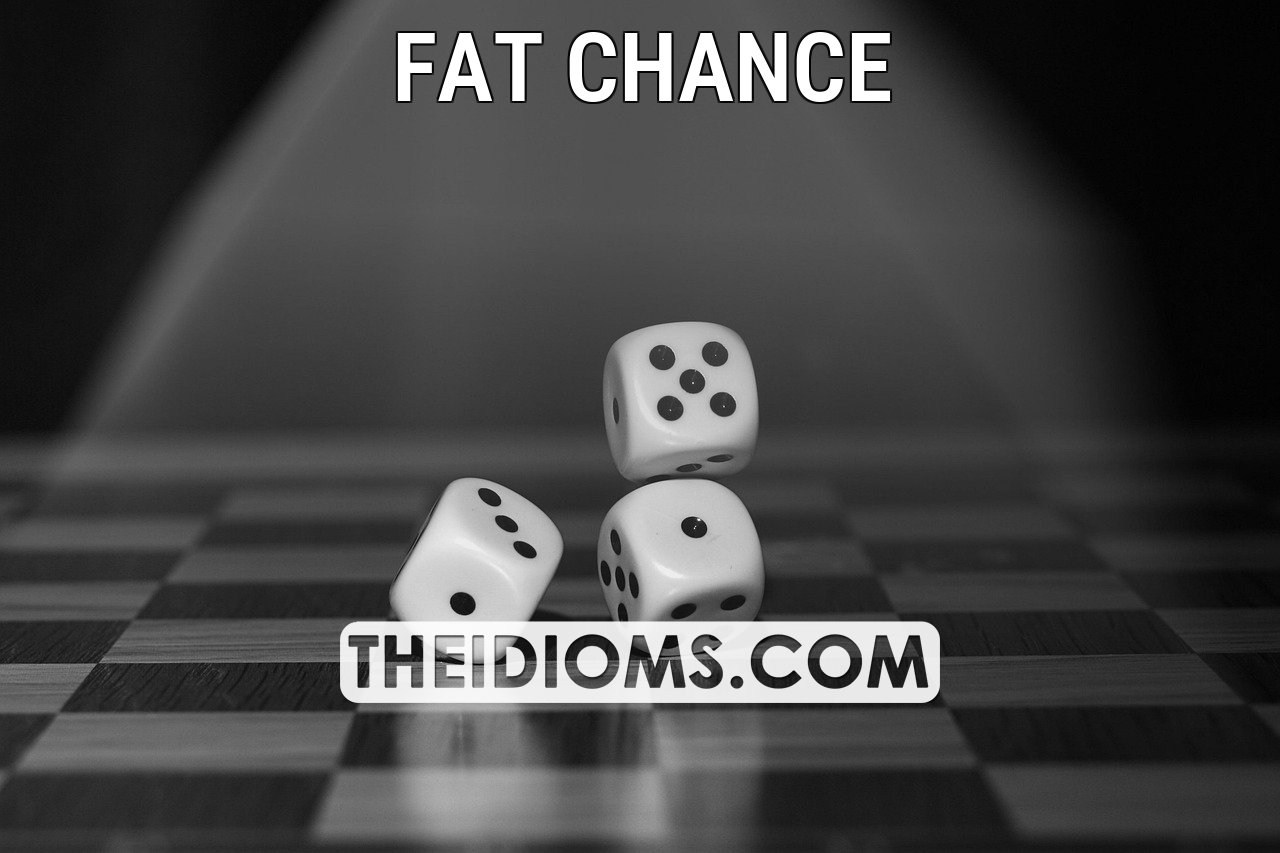 fat chance meaning, origin, example, sentence, history