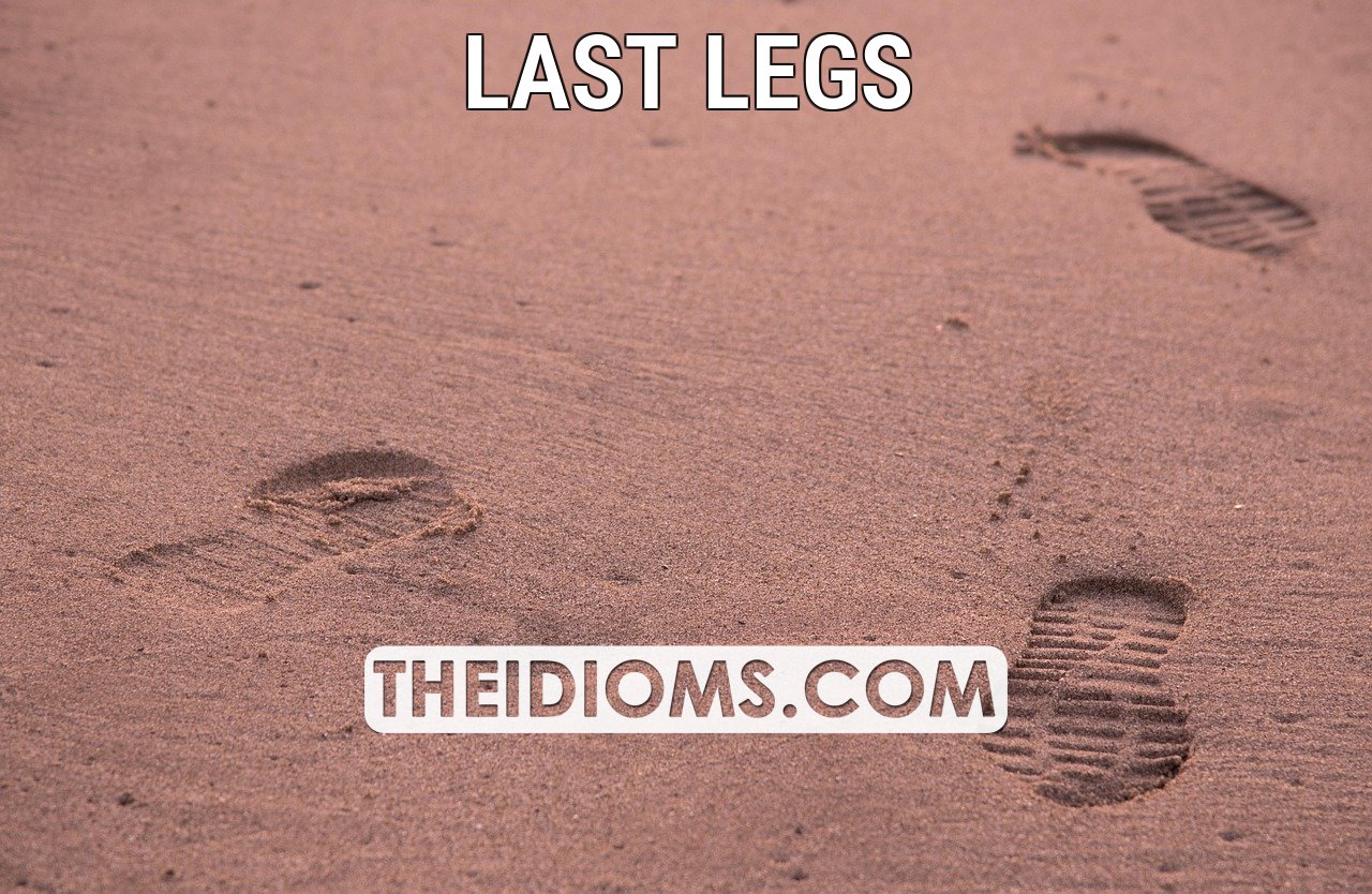 last legs meaning, origin, example, sentence, history