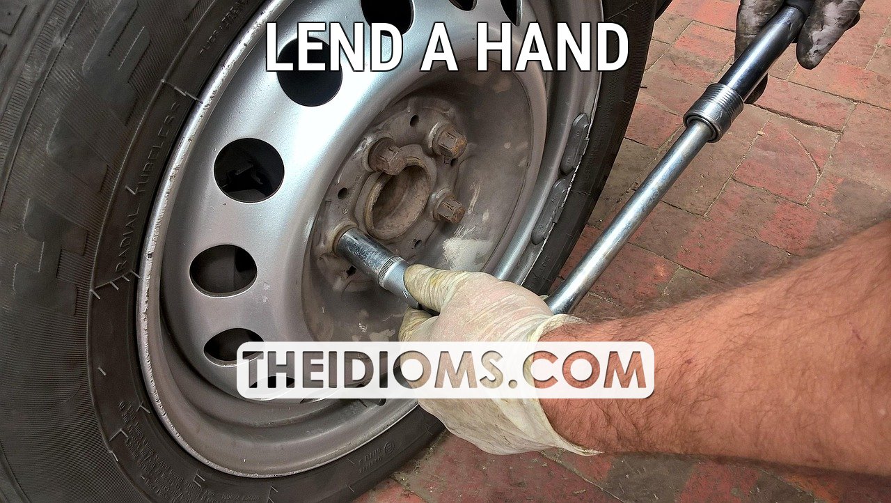 lend a hand meaning, origin, example, sentence, history