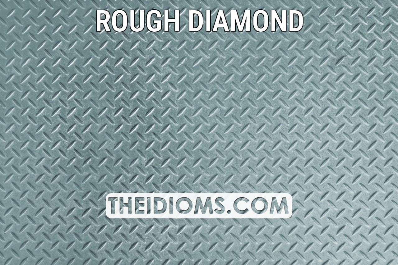 rough diamond meaning, origin, example, sentence, history