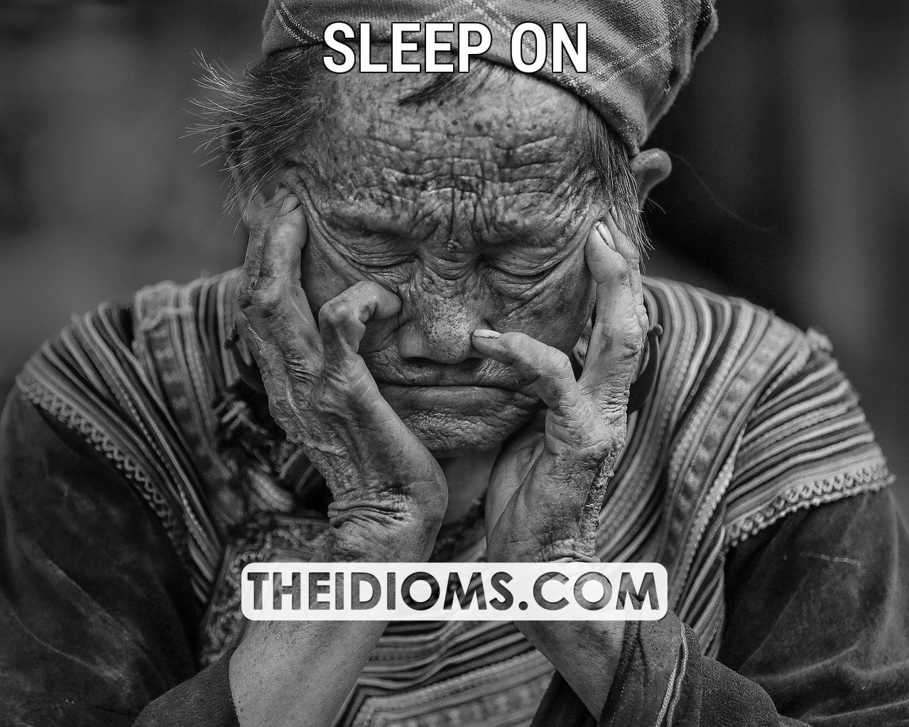 sleep on meaning, origin, example, sentence, history